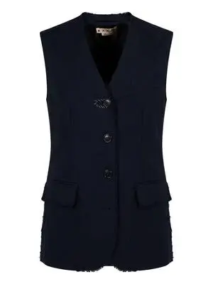 Marni Slim-fit Solid-colored Suit Vest - Blue