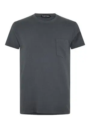 TOM FORD Tom Ford Crewneck Shortsleeve Tee With Chest Pocket