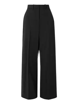 JOSEPH Joseph Pleated Stretch-Wool Twill Straight-Leg Pants