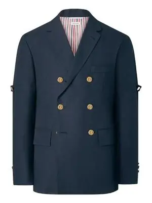 Thom Browne University Stripe Unconstructed Sportcoat - Blue