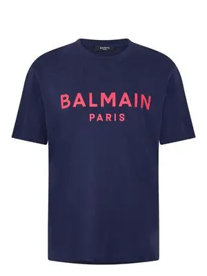 Balmain Crewneck Shortsleeve Tshirt - Blue
