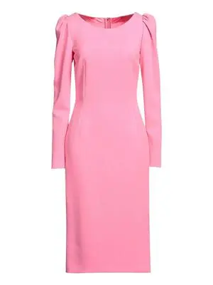 Dolce & Gabbana Fitted Bodycon Dress With Long Sleeves - Pink