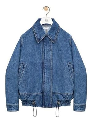 Loewe Drawstring Denim Jacket - Blue