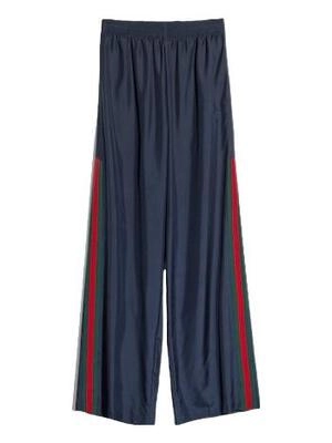 GUCCI Gucci Technical Silk Poplin Pants With Web Detail