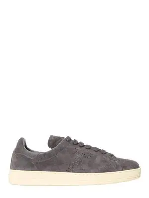 TOM FORD Suede Lace-up Sneakers - Grey