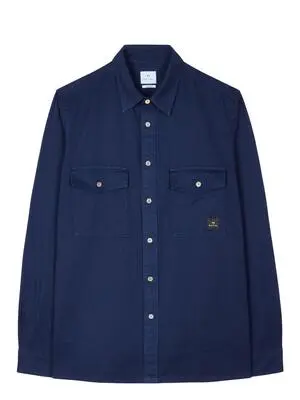 Paul Smith Longsleeve Utility Shirt - Blue