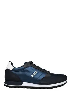 Hugo Boss Textured Mesh Trainers - Black