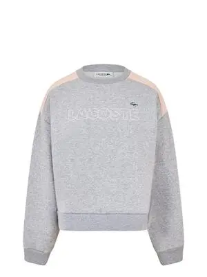 Lacoste Cropped Crewneck Sweatshirt - No