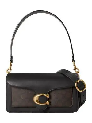 COACH Monogram Signature Shoulder Bag - Black