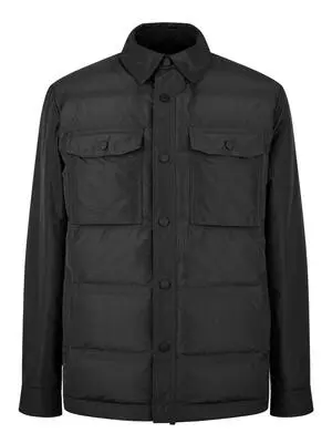 BRIONI Brioni Grid-Textured Padded Shirt Jacket