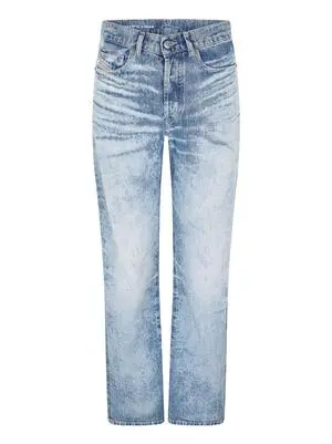 DIESEL® High-waisted Straight-leg Jeans - Blue