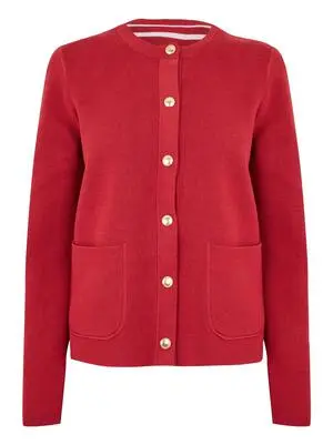 Tommy Hilfiger Tommy Hilfiger Cotton Knit Crew Neck Cardigan No