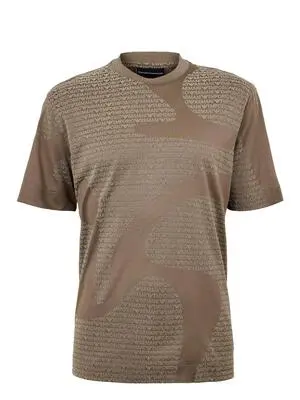 Emporio Armani Crewneck Shortsleeve Tshirt - Brown