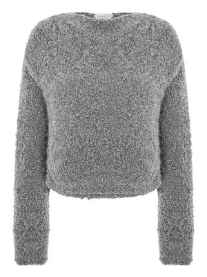 Magda Butrym Magda Butrym Cropped Long Sleeve Top Grey