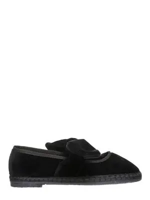 UGG Velvet Slipper With Bow Detailing - Black