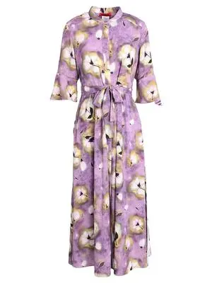 Max & Co. Max&co. Floral Print Shirt Dress With Belt - No