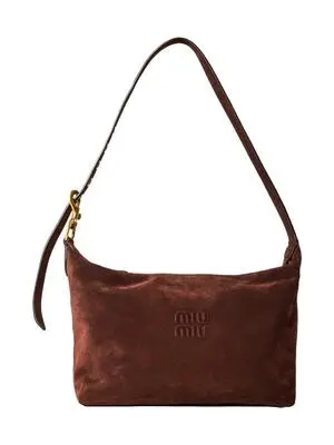 Miu Miu Spirit Suede Shoulder Bag - No