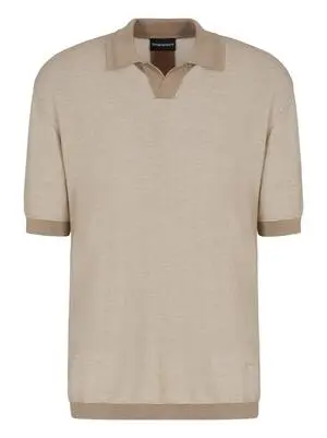Emporio Armani Knit Shortsleeve Polo Shirt - No