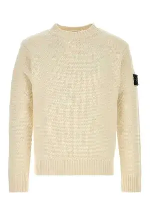 Stone Island Long-sleeved Virgin Wool Blend Sweater - No