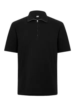 C.P. COMPANY Shortsleeve Polo Shirt - No