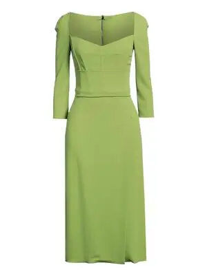 Dolce & Gabbana Solid Colored Flare Skirt - Green