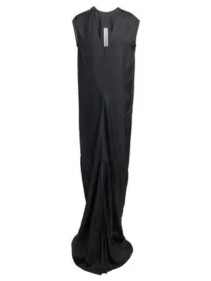 Rick Owens Sleeveless V-neck Maxi Dress - Black