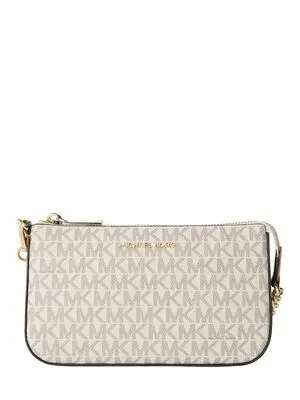 Michael Kors Signature Monogram Chain Clutch Bag - No