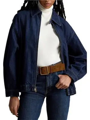 Polo Ralph Lauren Denim Zip Up Jacket - Black
