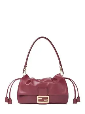 Fendi Fendi Baguette Soft Medium Shoulder Bag Red
