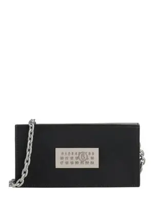 MAISON MARGIELA Mm6 Maison Margiela Leather Mini Bag With Metal Chain Strap