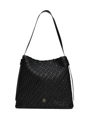 Tommy Hilfiger Woven Shoulder Bag - Black