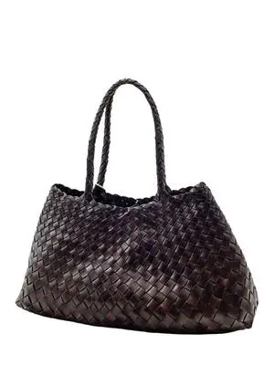 Dragon Diffusion Santa Croce Woven Tote Bag - Black