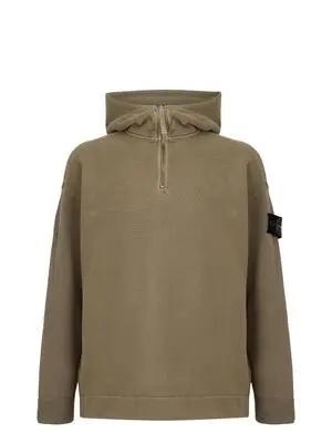Stone Island Half-zip Hooded Sweatshirt - Brown