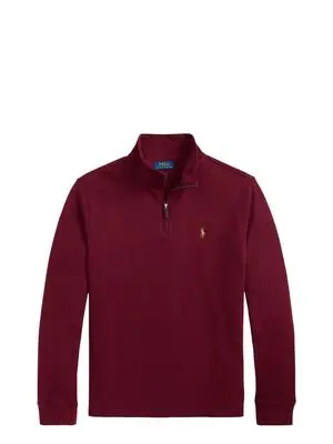 Polo Ralph Lauren Quarter-zip Stand Collar Top With Embroidered Logo - No