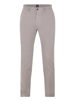 Hugo Boss Twill Chino Trousers Grey