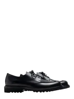 COMMON PROJECTS Logo Casual Derby Shoes - Black