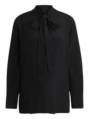 Hugo Boss Bow Detail Blouse - Black