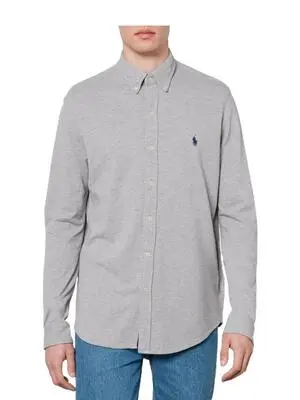 Ralph Lauren Collar Longsleeve Shirt - Gray