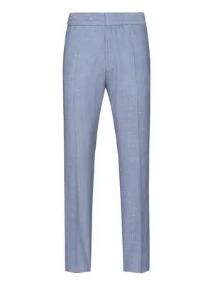 Hugo Boss Check Suit Trousers - Blue