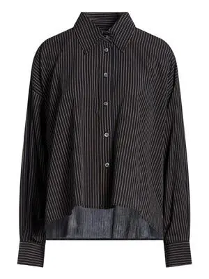 Isabel Marant Étoile Striped Shirt With Buttoned Cuffs - Black