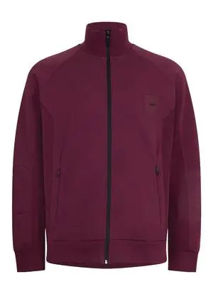 Hugo Boss Stand Collar Zip Up Jacket - Red