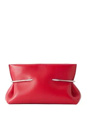 Givenchy Givenchy Pinch Soft Leather Clutch Red