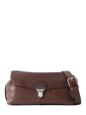 LEMAIRE Gear Small Textured-leather Shoulder Bag - Light Brown