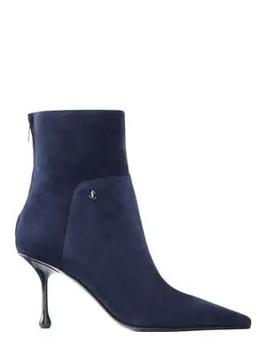JIMMY CHOO Cycas 80 Suede Ankle Boots - Blue