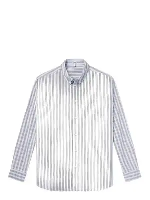 LOEWE Striped Cotton-Poplin Shirt