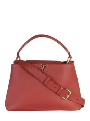 LOUIS VUITTON Capucines Gm Souple Top Handle Bag - Red