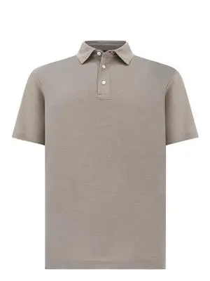 Paul & Shark X-soft Interlock Cotton Polo Shirt - Cobblestone