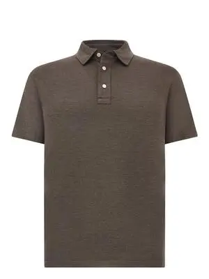 Paul & Shark X-Soft Interlock Cotton Polo Shirt Pepper