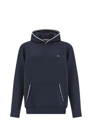 Paul & Shark Supima® Cotton Hoodie - Blue
