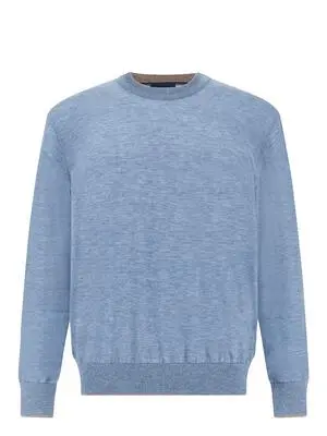 Paul & Shark Paul & Shark Piuma Wool Crewneck Sweater Light Blue
